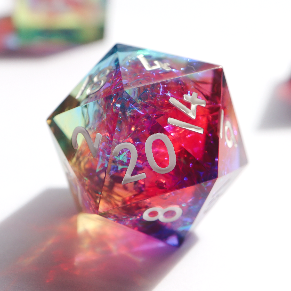 Prismatic Soul Handmade Sharpedge Dice – Awesome Dice