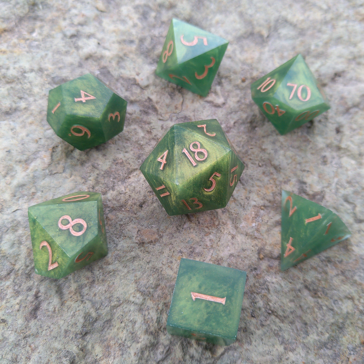 Dragon Scales Sharpedge Dice Set - Awesome Dice
