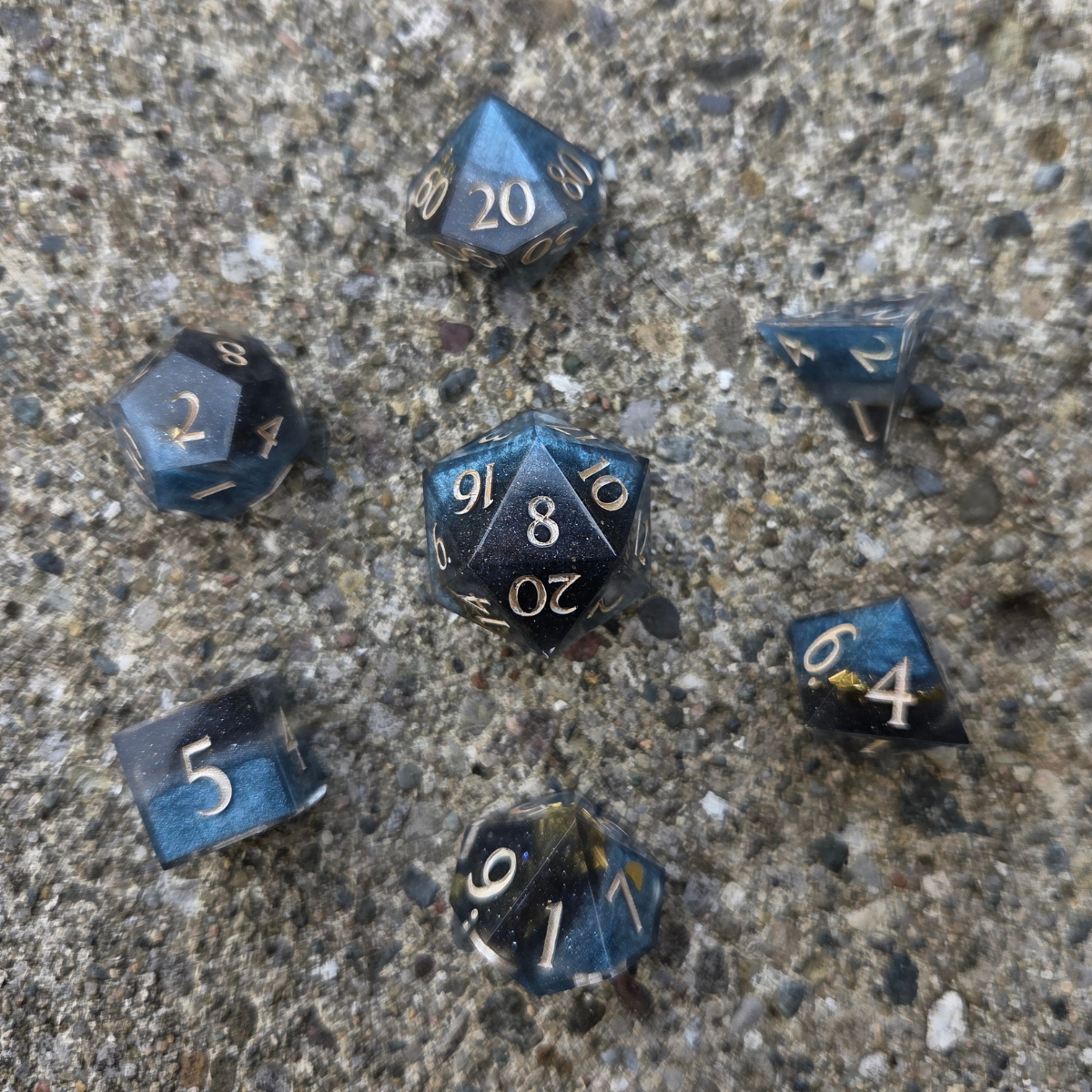The Machinist Handmade Sharpedge Dice Set - Awesome Dice