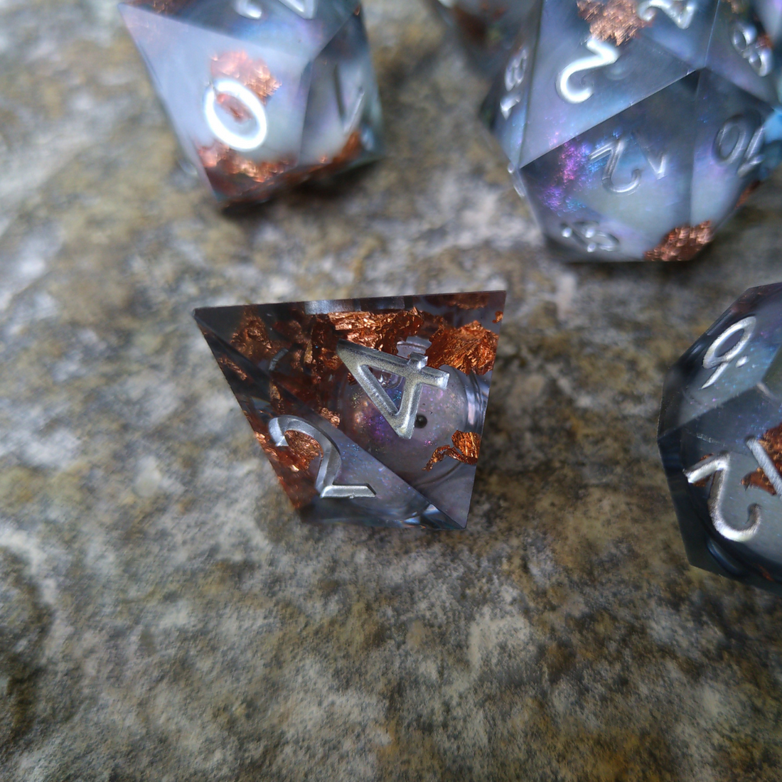 Under Sky Liquid Core DnD Dice Set - Awesome Dice