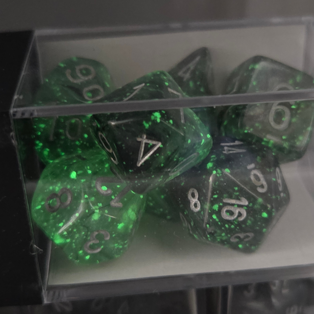 Borealis Light Smoke/Silver with Luminary - Awesome Dice
