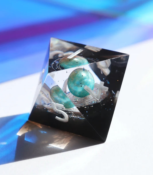 Andromeda Luxe Handmade Sharpedge Dice - Awesome Dice