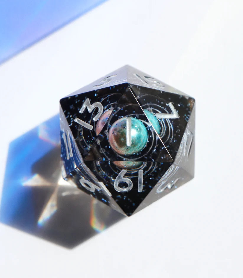 Andromeda Luxe Handmade Sharpedge Dice - Awesome Dice