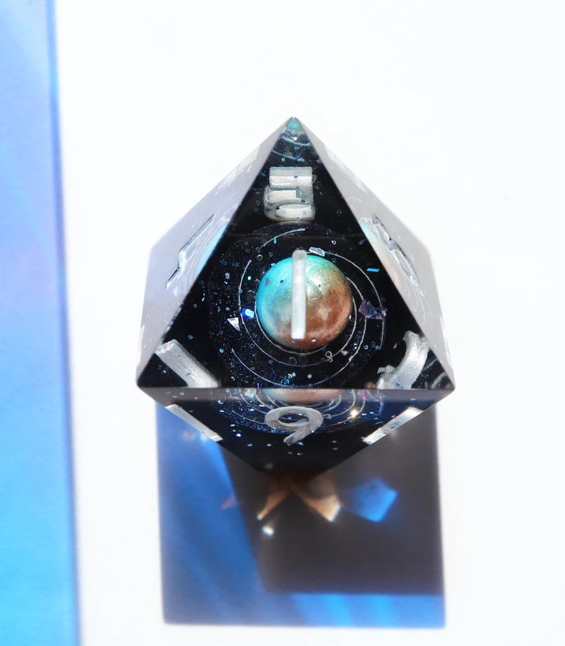 Andromeda Luxe Handmade Sharpedge Dice - Awesome Dice