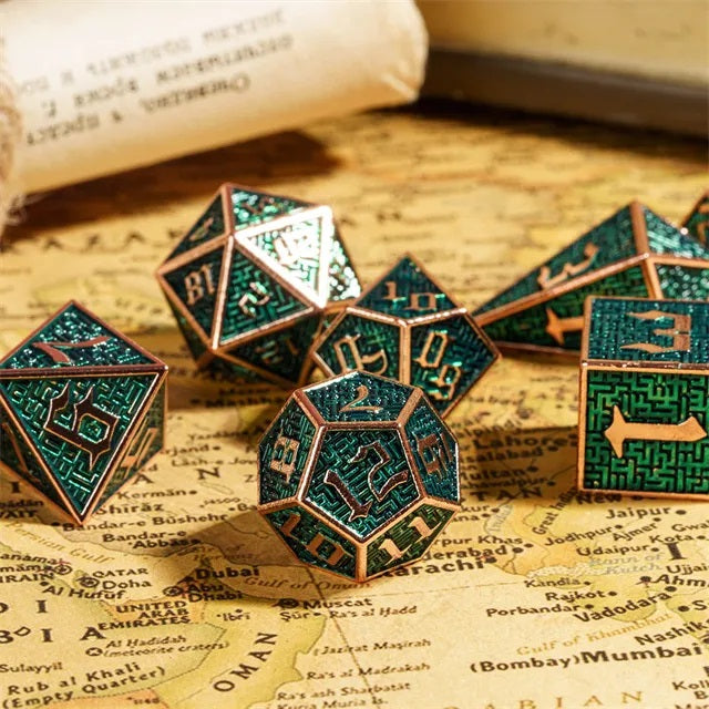 Maze Dice - Green - Awesome Dice