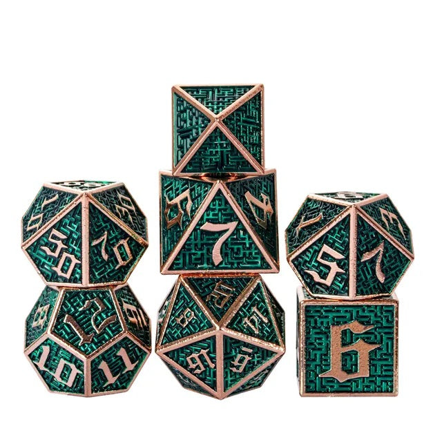Maze Dice - Green - Awesome Dice