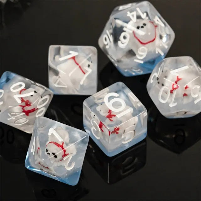 Polar Bear 7-Dice Set - Awesome Dice