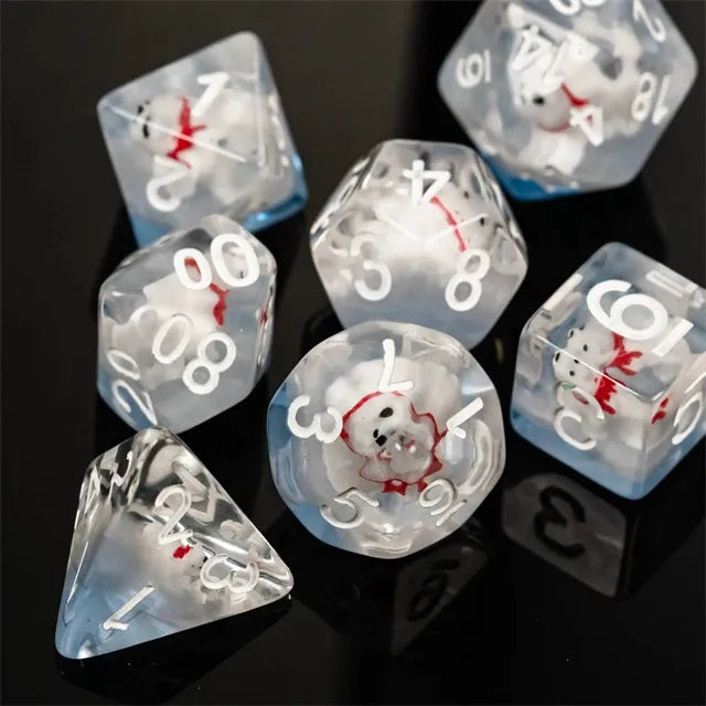 Polar Bear 7-Dice Set - Awesome Dice