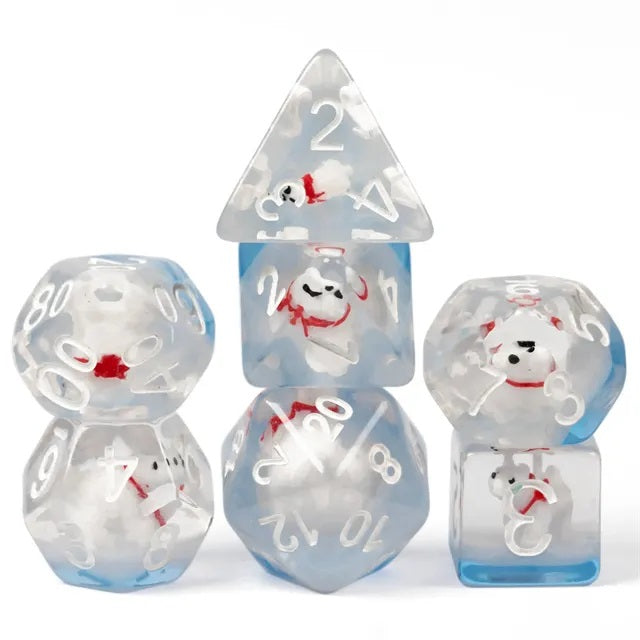 Polar Bear 7-Dice Set - Awesome Dice