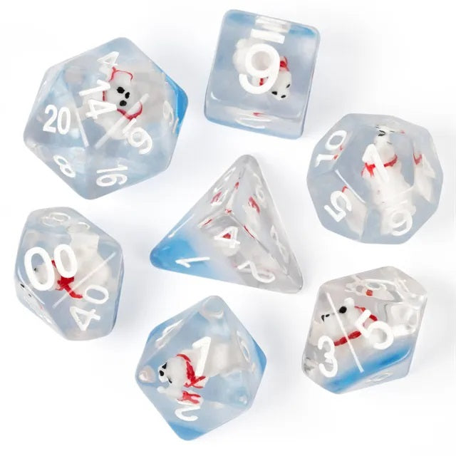 Polar Bear 7-Dice Set - Awesome Dice