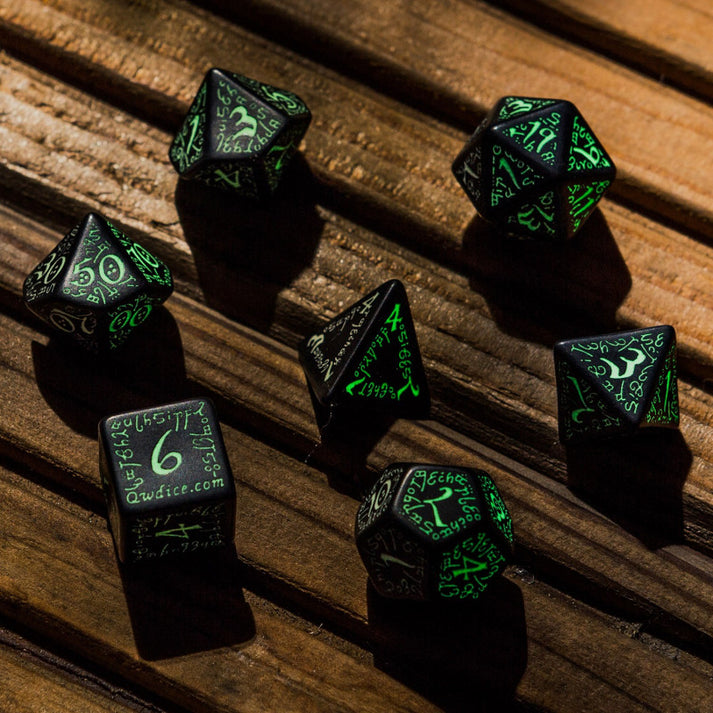 Glow in the Dark Elven Dice - Awesome Dice