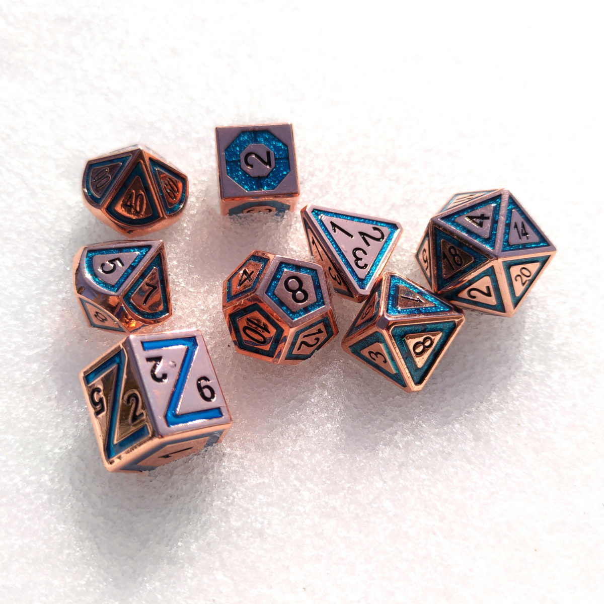 Triton Copper-Blue d7 - Awesome Dice