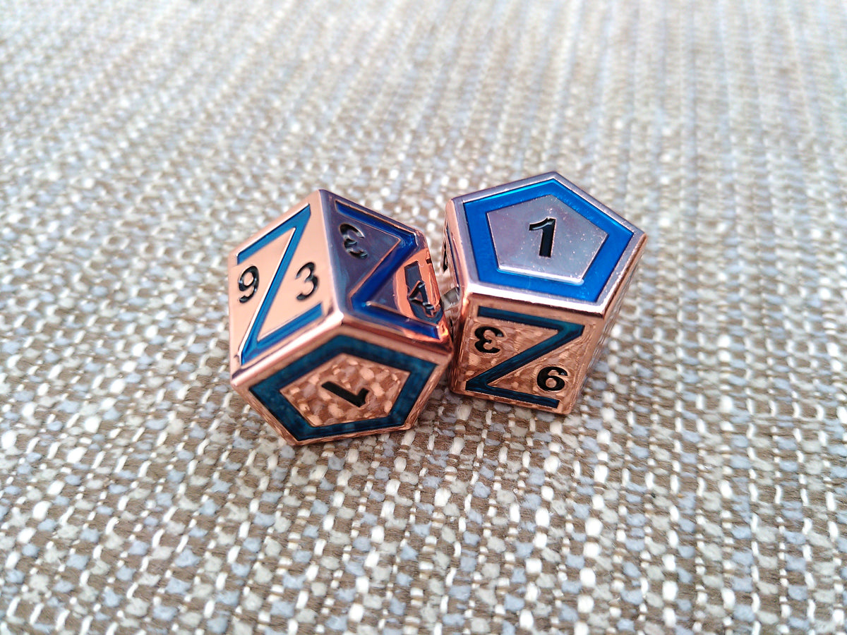 Triton Copper-Blue d7 – Awesome Dice
