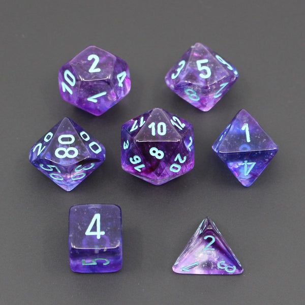 Nebula Nocturnal 7-Dice Set - Awesome Dice